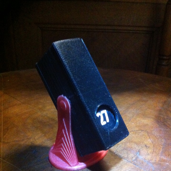 3D Printable perpetual flip calendar - calendrier perpetuel rotatif by ...
