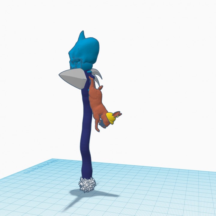 3D Printable Easter Bunny Slayer Axe #Tinkercad Easter by Mark Fluharty