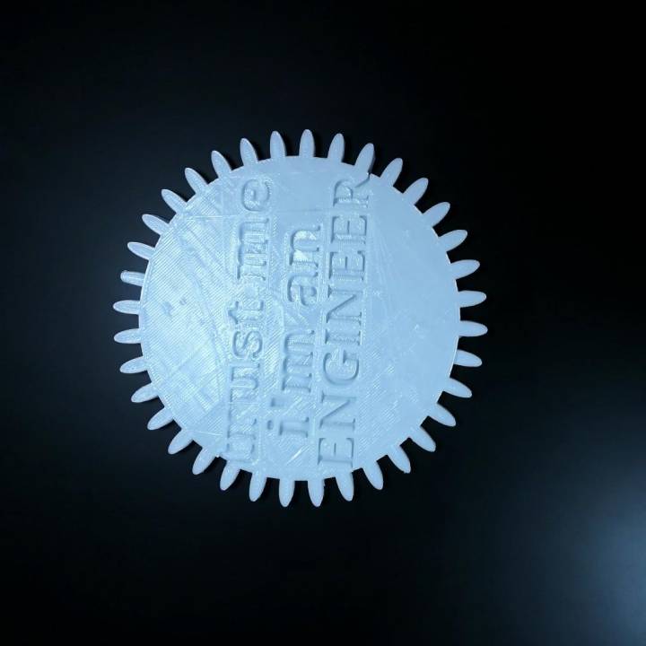 3D Printable Gear Coaster by Emma M