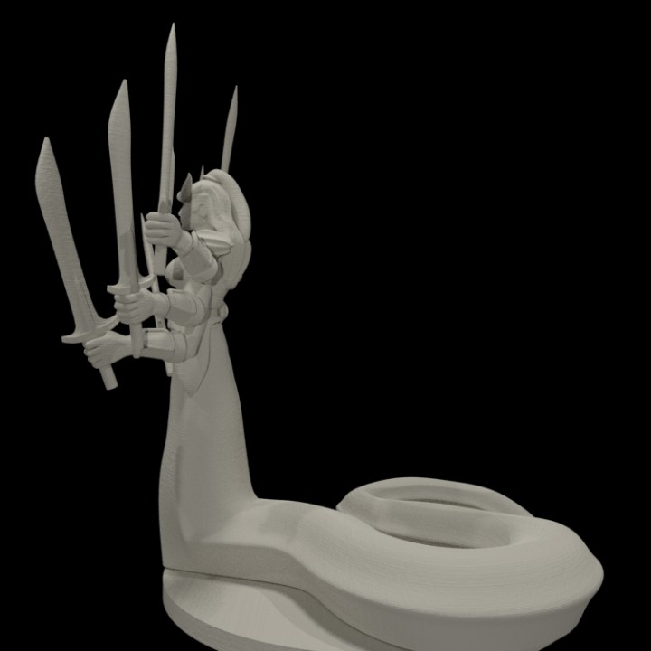 3D Printable Marilith by Miguel Zavala