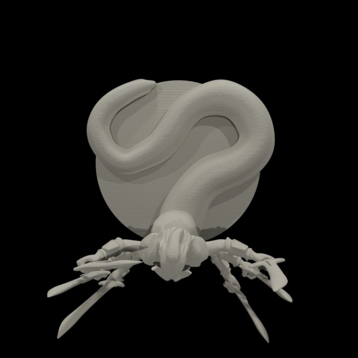 3D Printable Marilith by Miguel Zavala