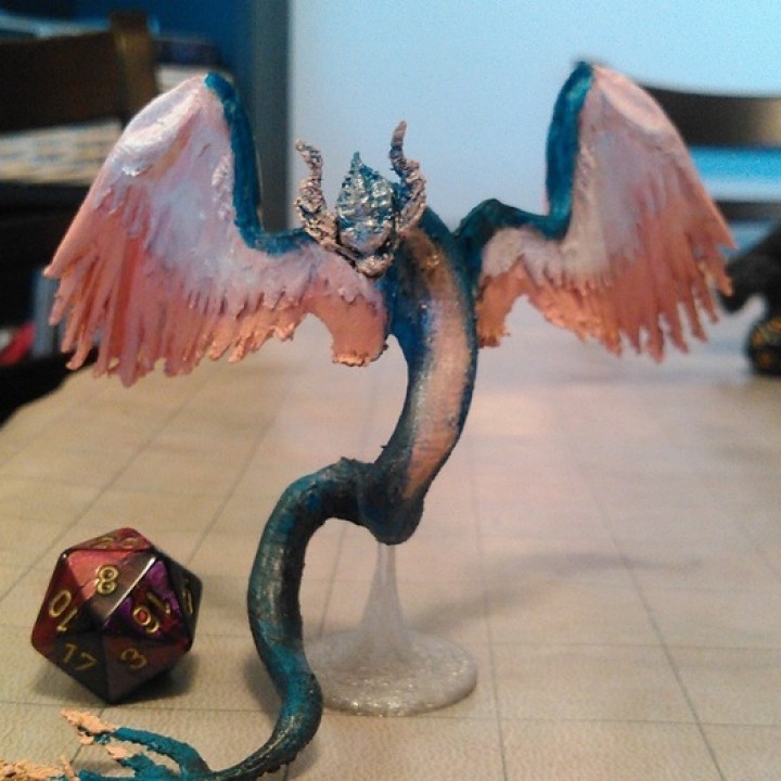 3D Printable Couatl by Miguel Zavala