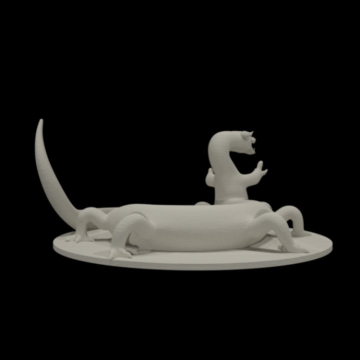 3D Printable Behir by Miguel Zavala