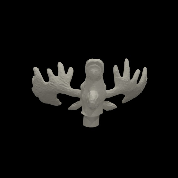 3D Printable Moose Miniature by Miguel Zavala