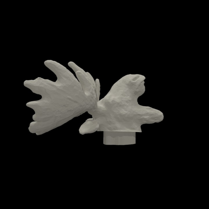 3D Printable Moose Miniature by Miguel Zavala