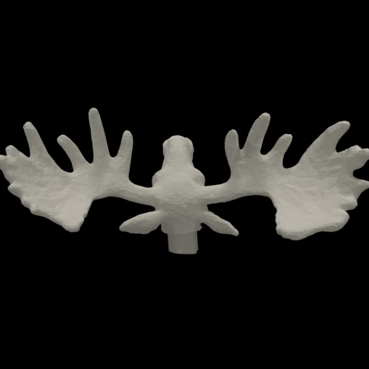 3D Printable Moose Miniature by Miguel Zavala