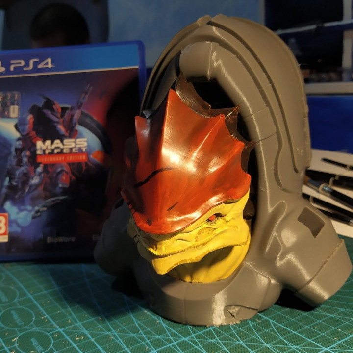Impresión 3D de Krogan Bust - Mass Effect de shinjirhcp