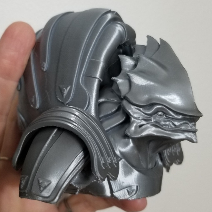 3D Print of Krogan Bust - Mass Effect by kbot