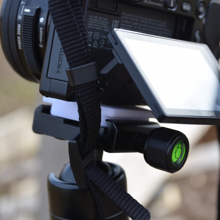 3D Printable Camera quick release plate by Moritz K.