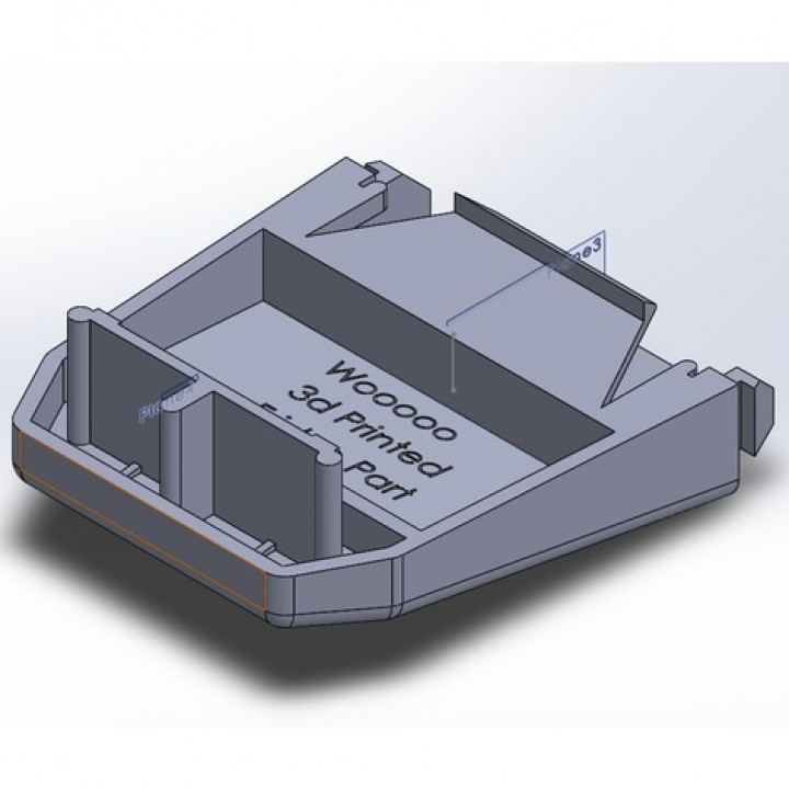 3D Printable Frigidaire Refrigerator Door Shelf Clip by Gabe Farley