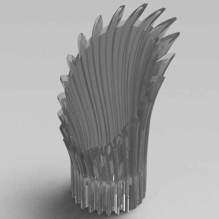 3D Printable 2018 3DPI Freeform Gear Trophy by Scott Winroth