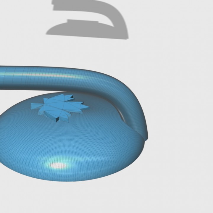 3D Printable Mini Curling Rock Handle by Jud Niven