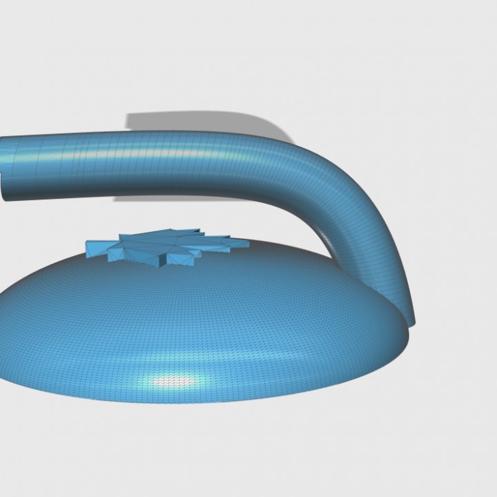 3D Printable Mini Curling Rock Handle by Jud Niven