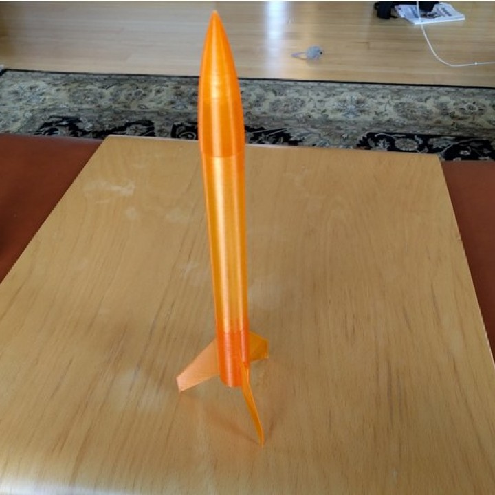 3D Printable Alpha 3D Model Rocket by Jokeane