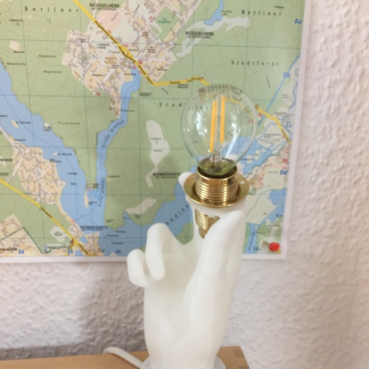 3D Printable Mount for this beautiful handlamp: https://www ...
