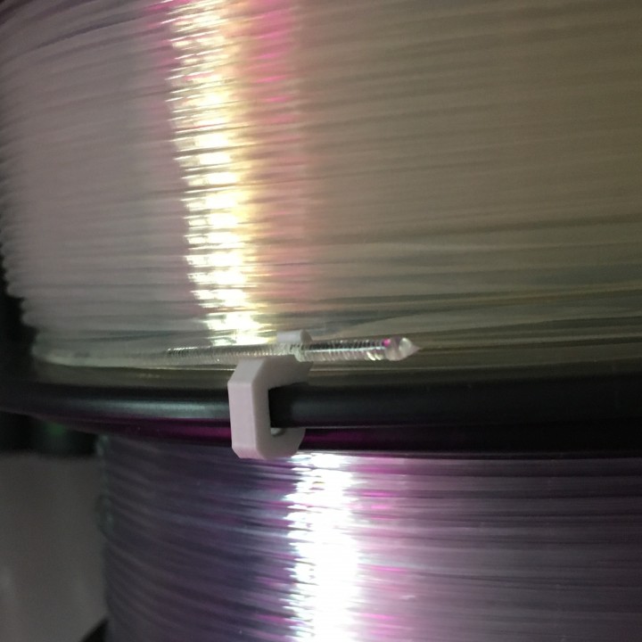 3D Printable Filament Clip (1.75 mm) by Felix