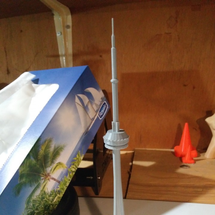 3D Printable cn tower toronto by tom jarvis