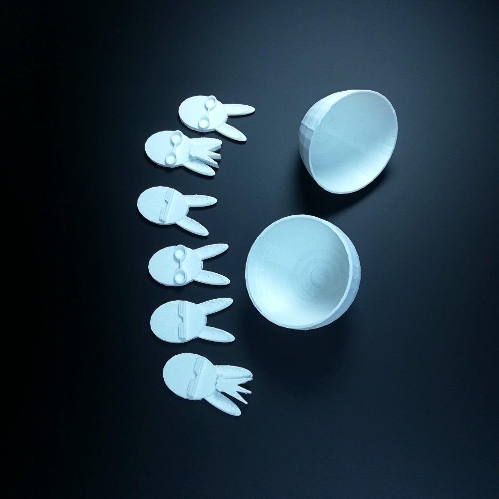 3D Printable Easter Checkers, #TinkercadEaster by Kassie Ziegler