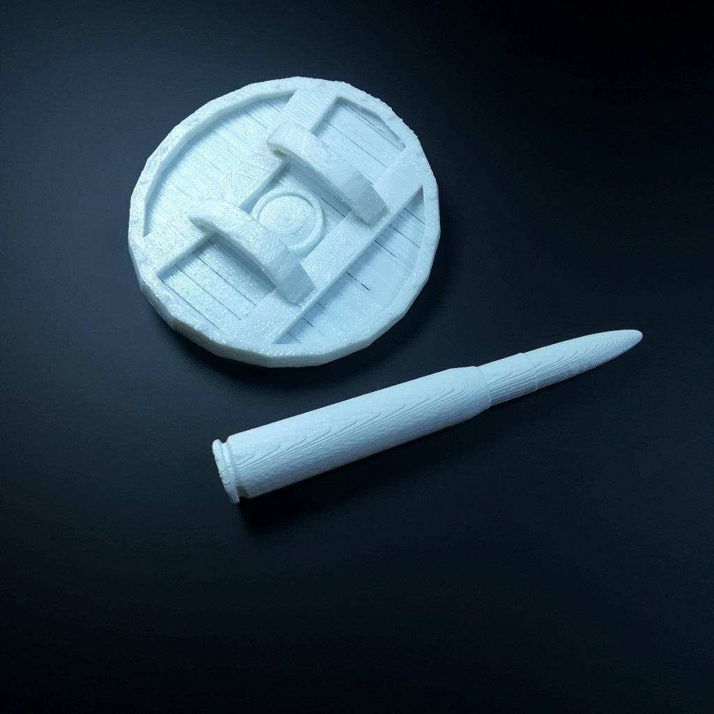 3D Printable bullet and shield by phoenix clark