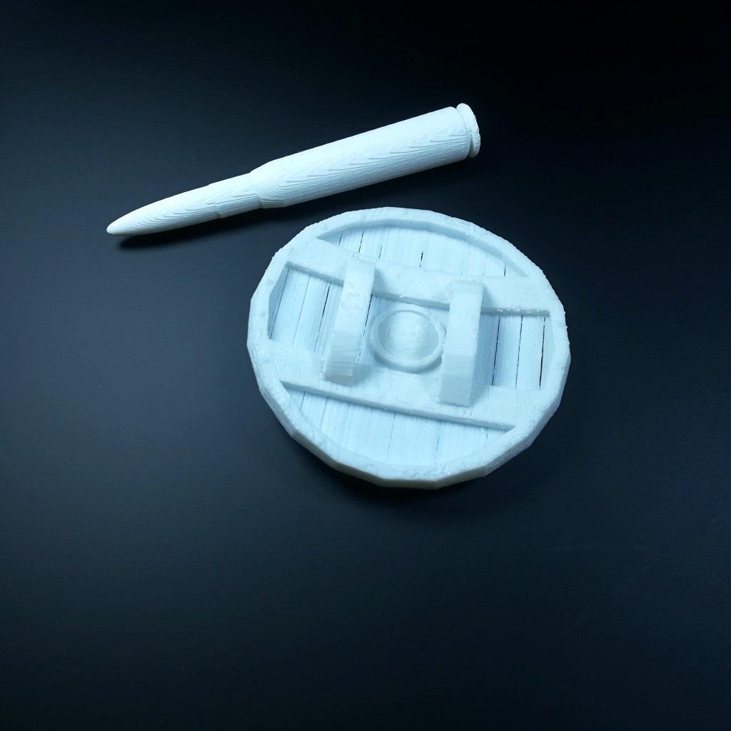 3D Printable bullet and shield by phoenix clark