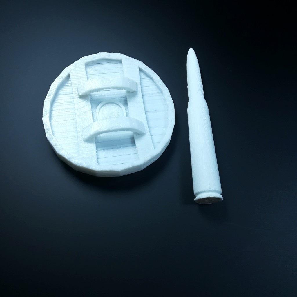3D Printable bullet and shield by phoenix clark