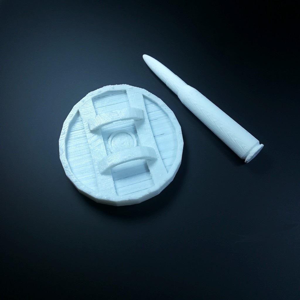 3D Printable bullet and shield by phoenix clark