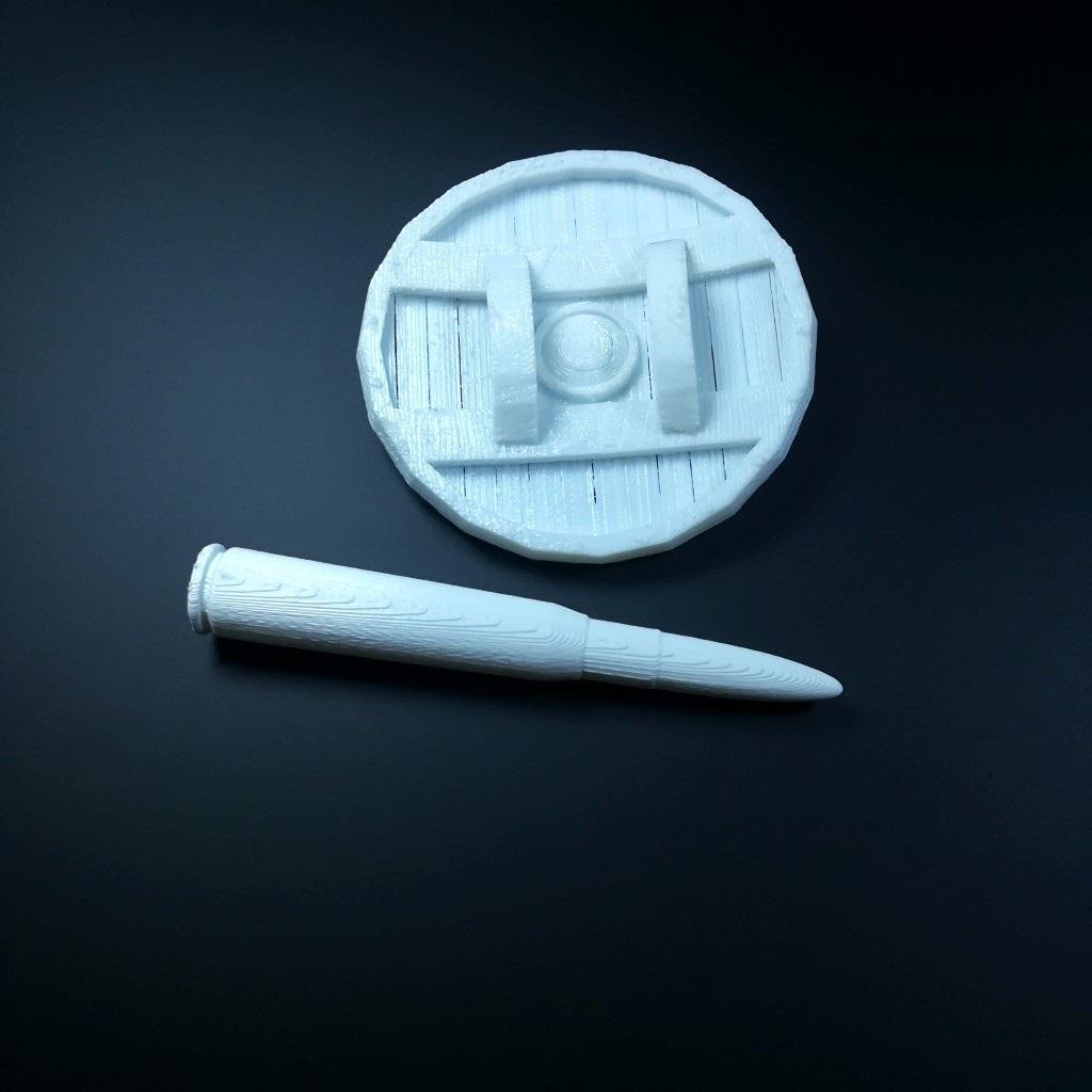 3D Printable bullet and shield by phoenix clark