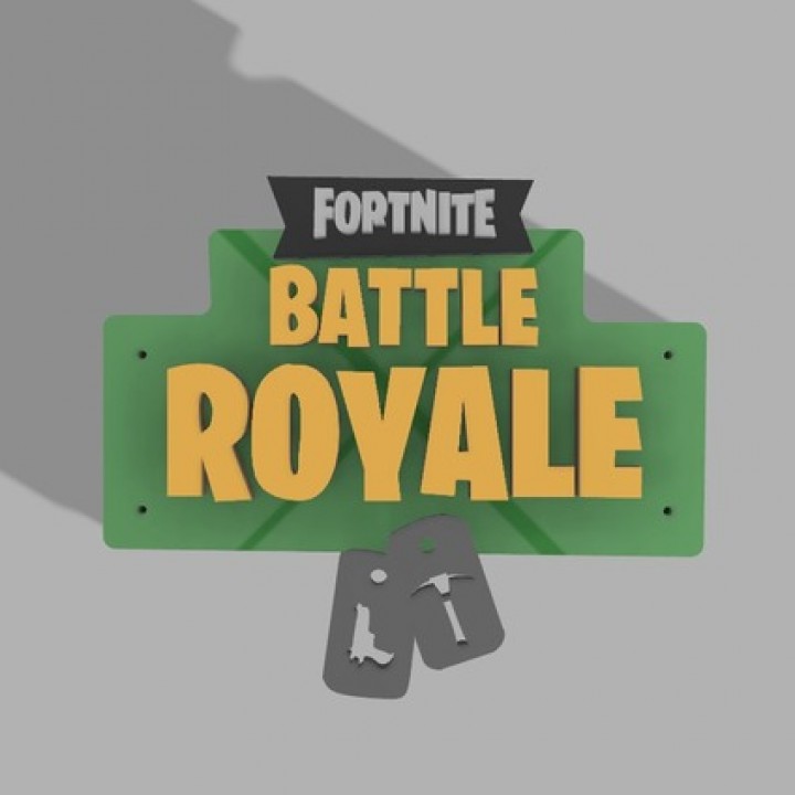 3D Printable fortnite logo by dimitris kalpakidis