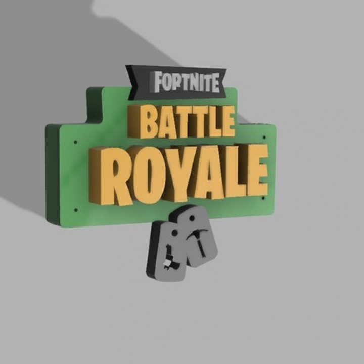 3D Printable fortnite logo by dimitris kalpakidis