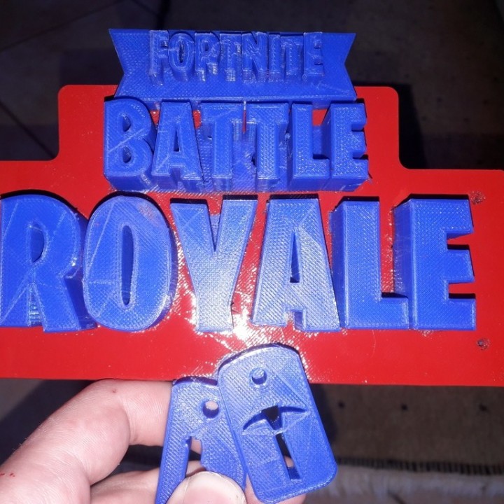 3D Printable fortnite logo by dimitris kalpakidis