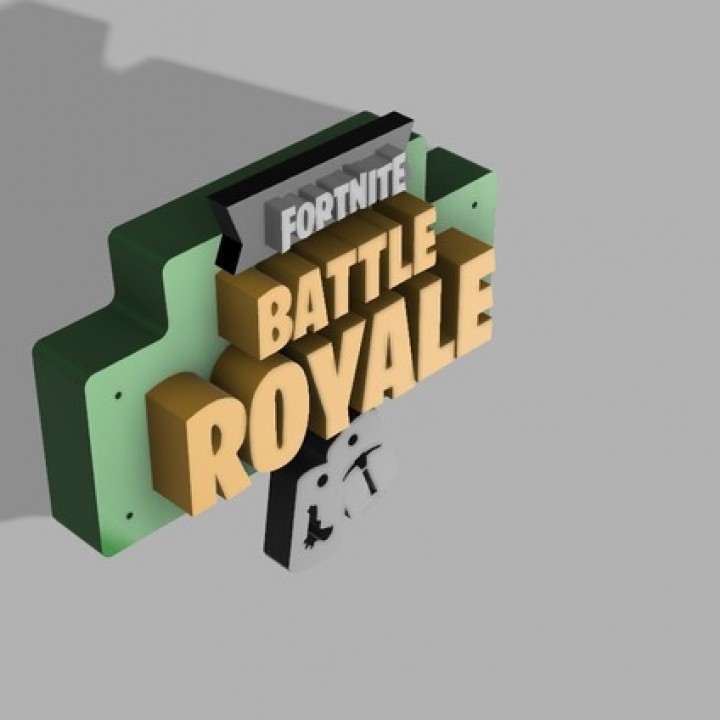 3D Printable fortnite logo by dimitris kalpakidis