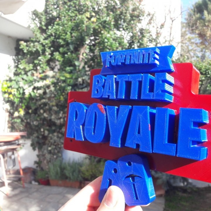 3D Printable fortnite logo by dimitris kalpakidis