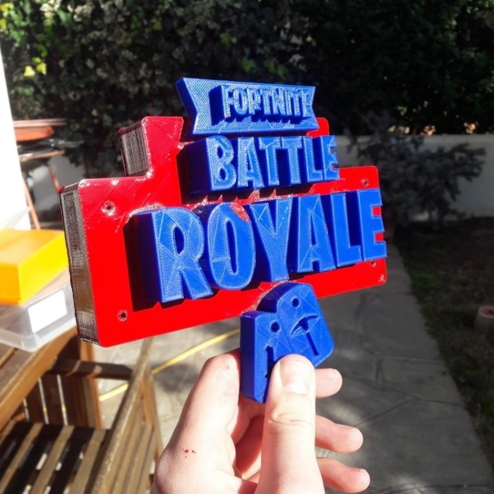 3D Printable fortnite logo by dimitris kalpakidis