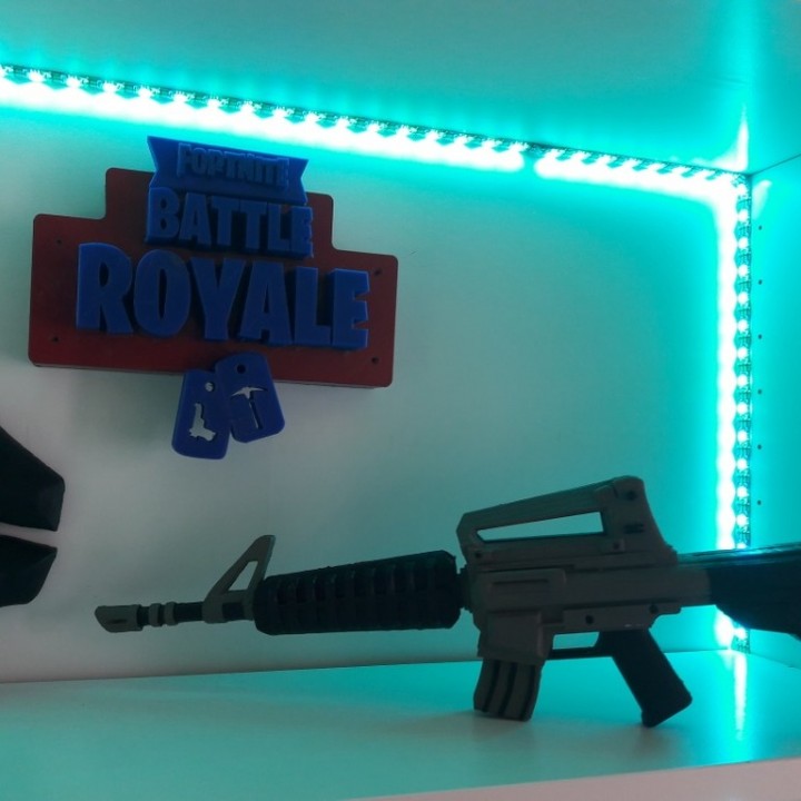 3D Printable assault rifle fortnite by dimitris kalpakidis
