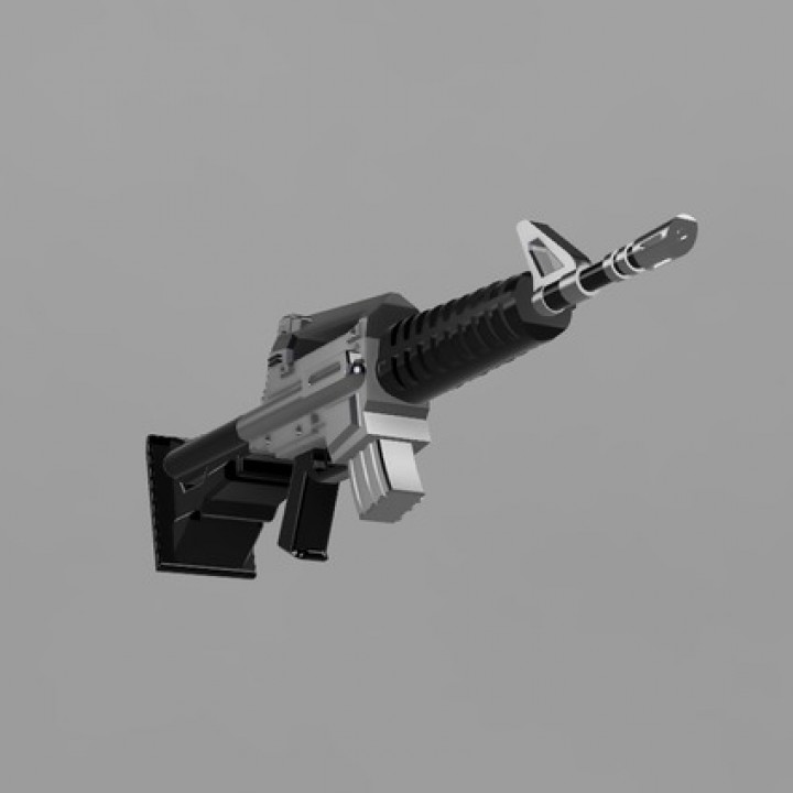 3D Printable assault rifle fortnite by dimitris kalpakidis