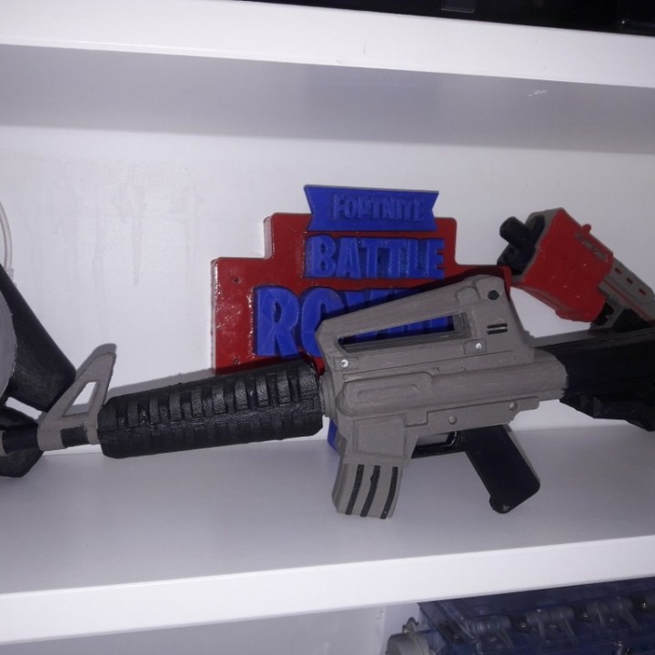3D Printable assault rifle fortnite by dimitris kalpakidis