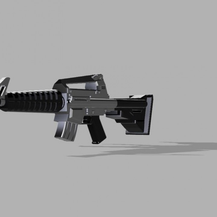 3D Printable assault rifle fortnite by dimitris kalpakidis