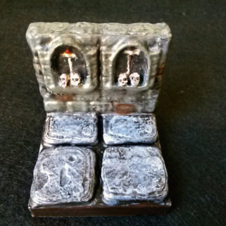 3D Printable OpenForge Crypt Wall by Devon Jones
