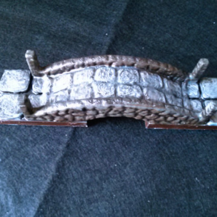 3D Printable OpenForge Stone Bridge by Devon Jones