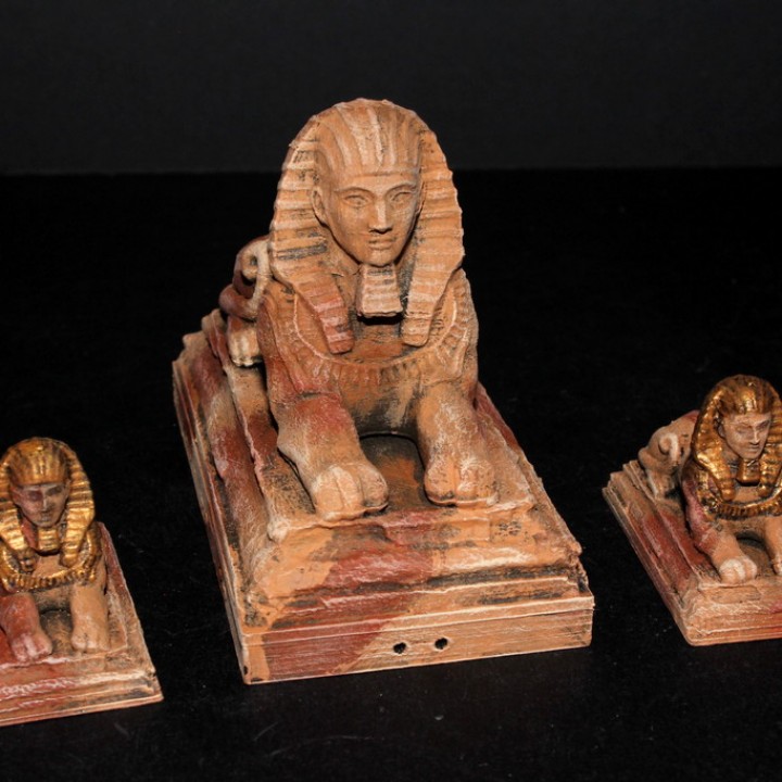3D Printable OpenForge 2.0 Sphinx Statues by Devon Jones
