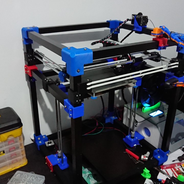 3D Printable Core A8 an Anet A8 rebuild into a CoreXY printer by IIZEROXII