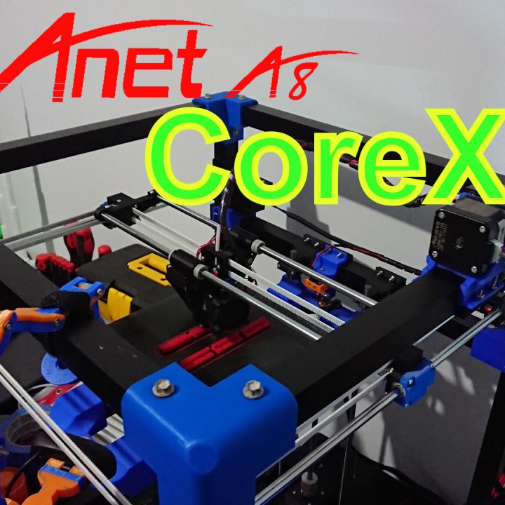3D Printable Core A8 an Anet A8 rebuild into a CoreXY printer by IIZEROXII