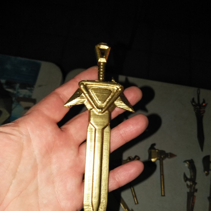3D Printable ARCADE RIVENS POWERED SWORD by SHOLM JARBOE