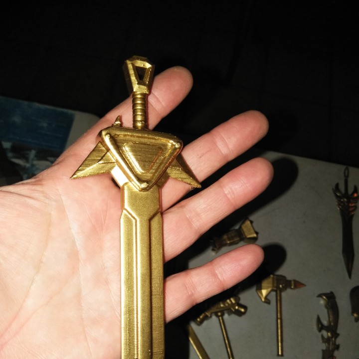 3D Printable ARCADE RIVENS POWERED SWORD by SHOLM JARBOE