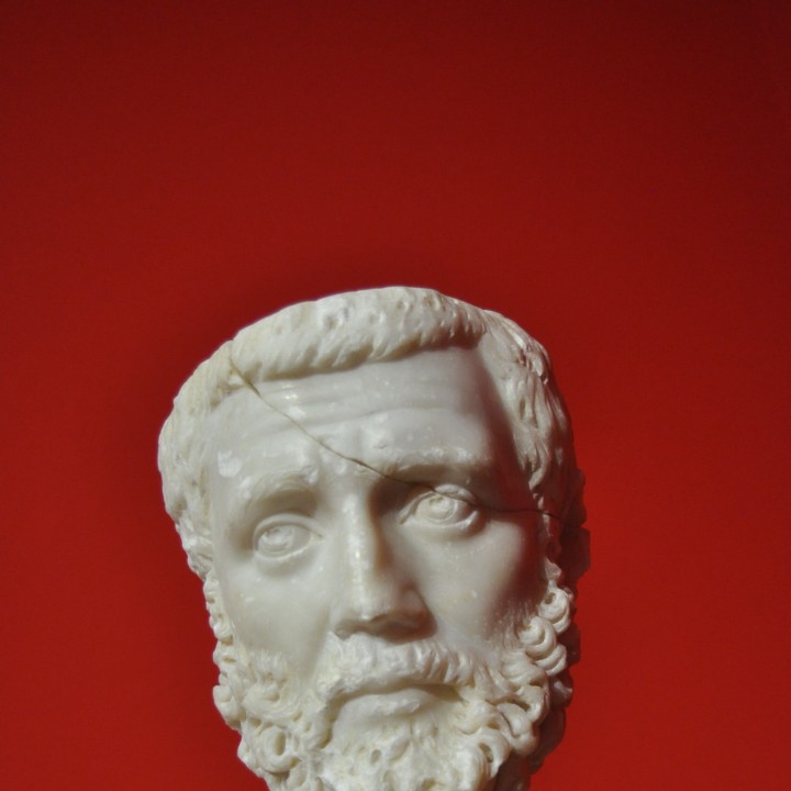 3D Printable Portrait of a bearded Roman by Scan The World