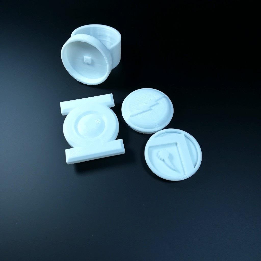 3D Printable Comics Ring props by Jim Williams