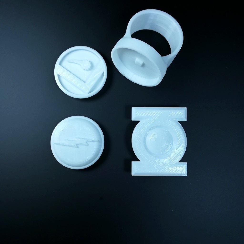 3D Printable Comics Ring props by Jim Williams