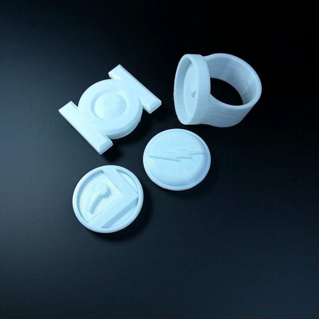 3D Printable Comics Ring props by Jim Williams