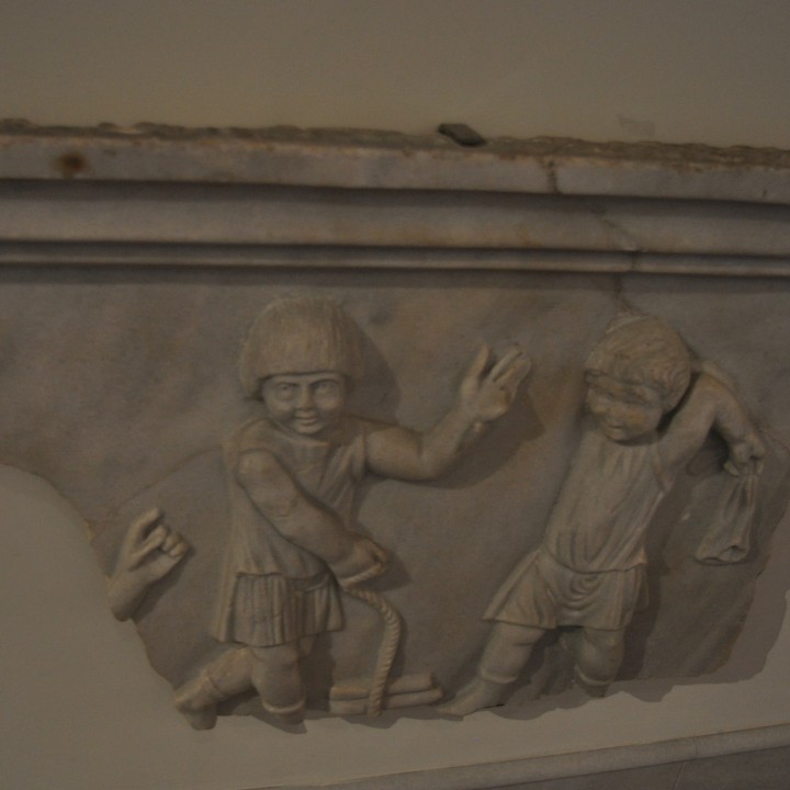 3D Printable Relif with Children Playing by Scan The World