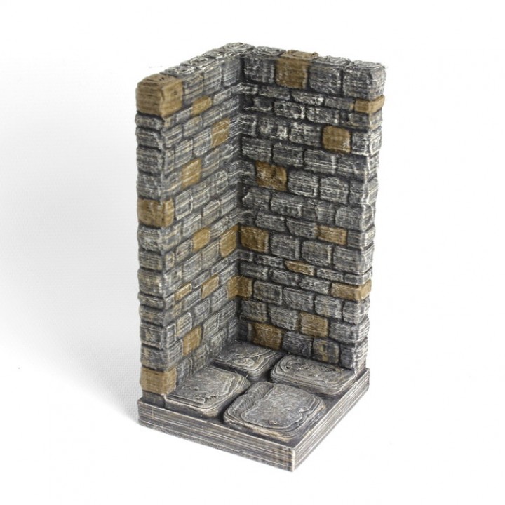 3D Printable OpenForge Stone Barbican by Devon Jones